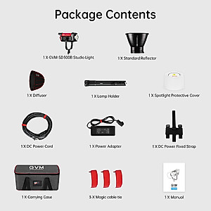 GVM Video Lighting 300W Bi-Color Studio Lights kit with Bowens Mount Softbox and Stand CCT 2700K~6800K CRI 97+ Continuous Lighting for Photography