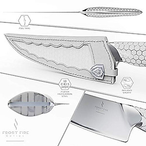 Dalstrong The Frost Fire Series 8" Chef Knife Bundled with The Frost Fire Series 3.5" Paring Knife