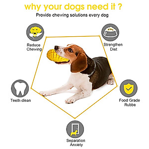 LPHSNR Upgrade Mango Dumbbells Dog Chew Toys for Aggressive Chewers, Indestructible Tough Dog Toys Interactive Durable with Mango Scent, Teething Clean for Large Puppy Medium Dogs Bite Resistant