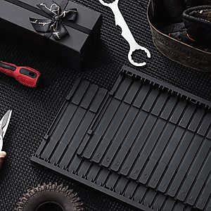 Wesiti 2 Pcs Model Pieces Shelves Stand Plastic Parts Shelf Tool Placing Rack for Model Action Figures Hobby DIY Making Accessories, Black