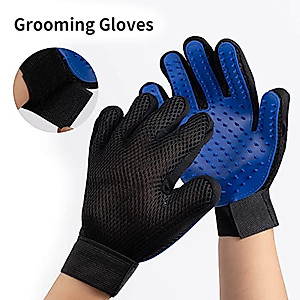 RupXinSplend Horse Grooming Kit 11pcs-Portable - Horse Brushes Set & Curry Combs, Sweat Scraper, Grooming Gloves, Hoof Pick, Hoof Knife, Horse Care Kit Equine Grooming Tool Set Horse Kit for Horse Cleaning Blue Tote