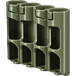 Storacell by Powerpax Slimline AA Battery Storage Caddy, Military Green - Holds 4 Batteries (Not Included)
