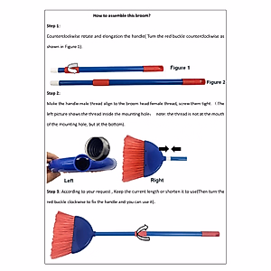 BSMstone Small Broom-Indoor or Outdoor Portable Broom with Adjustable Handle, Cleaning Little Helper for Housekeeping,Office,Working Desk,Pet Nest