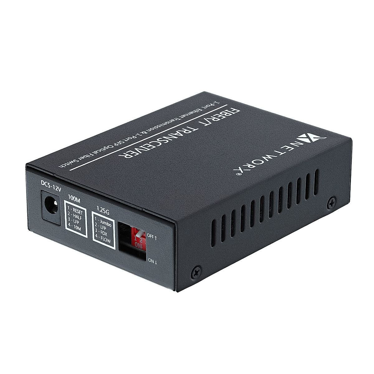 Networx® Gigabit Ethernet Fiber Media Converter - UTP to 1000Base-SX - LC Multimode, 5...
