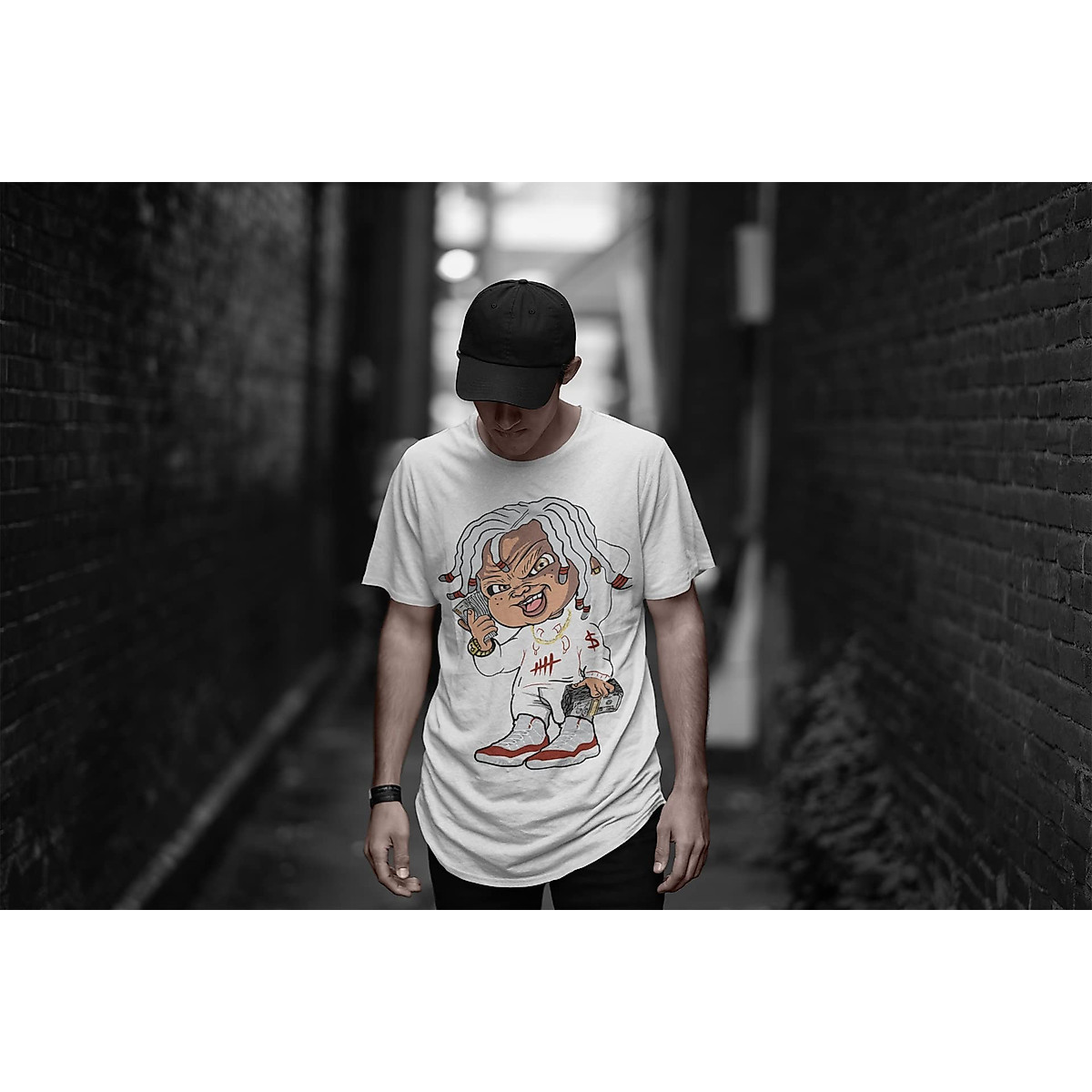 Jordan 11 Cherry Red Men's T Shirt to Match Jordans, Tshirts to Match Jordan 11s