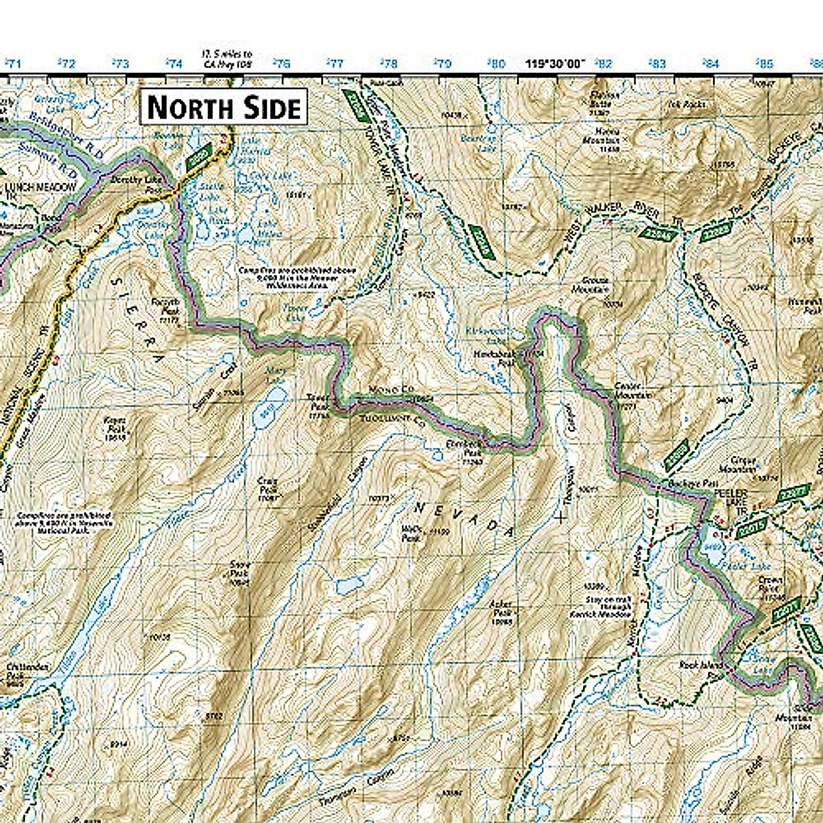 Yosemite National Park Map (National Geographic Trails Illustrated Map, 206)