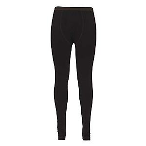 KicKee Menswear Solid Long Sport Legging (S, Zebra)