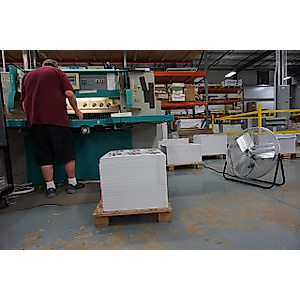 TPI Corporation F24-TE Industrial Workstation Floor Fan, Single Phase, 24" Diameter, 120 Volt