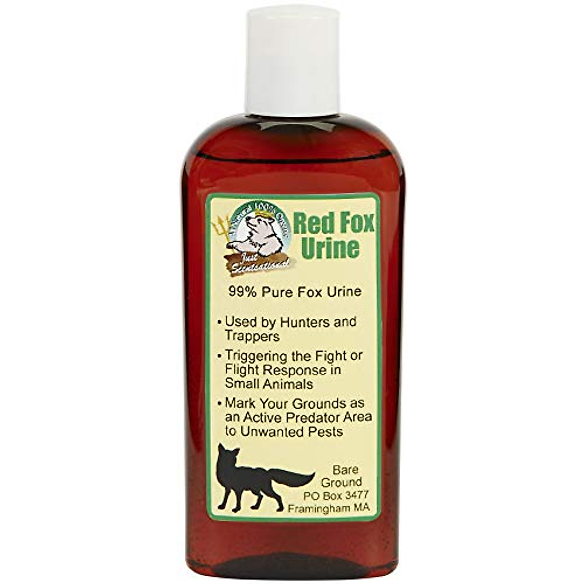 Just Scentsational FU-4 Red Fox Urine for Gardens, Hunters, and Trappers, 4 oz