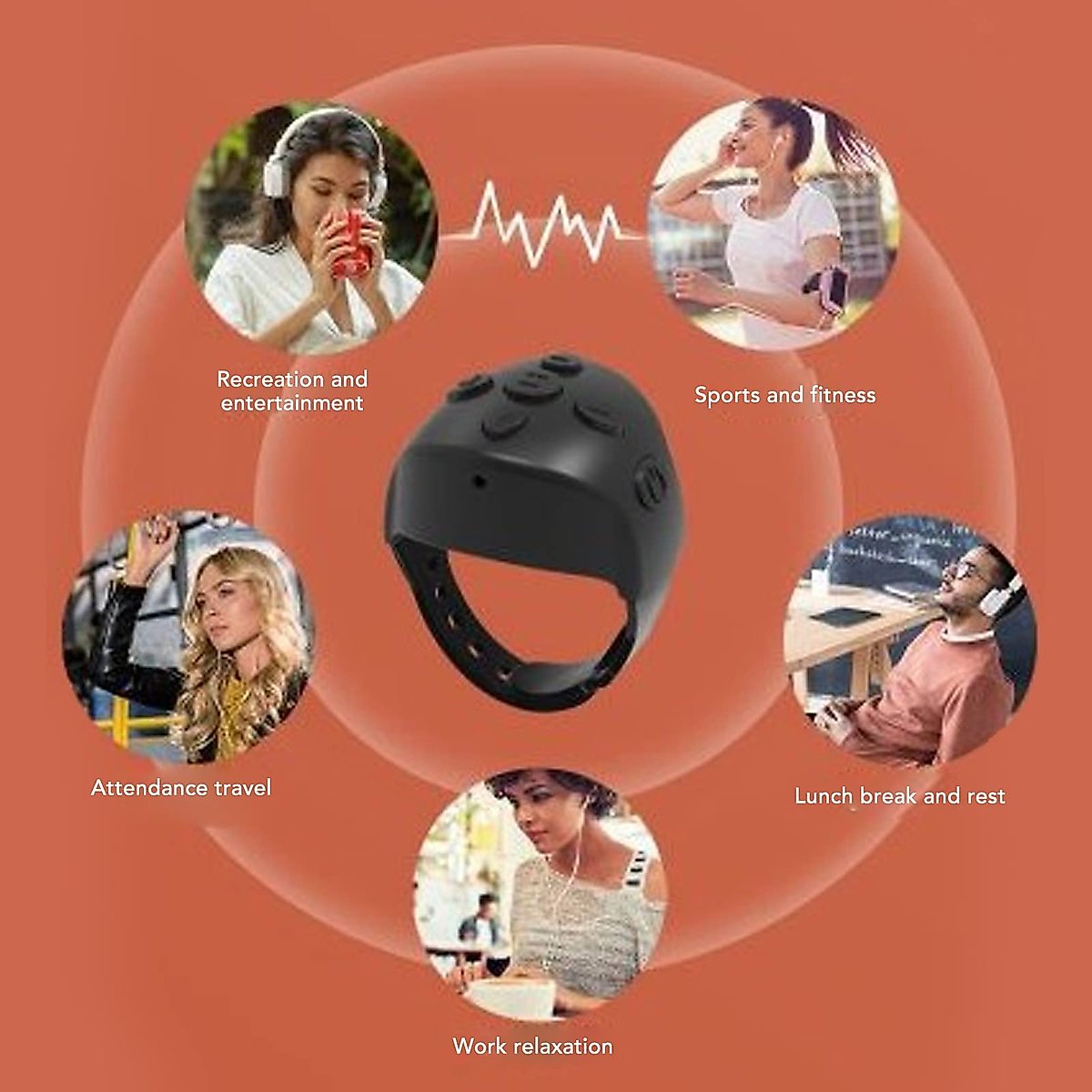 Remote Control, Remote Page Turner Handsfree Adjustable Size Stable Connection 10M (Black)