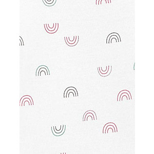 Simple Joys by Carter's Baby Girls' Cotton Sleeper Gown, Pack of 3, Light Pink/White, Elephants, 0-3 Months