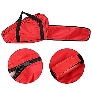 Chainsaw Carrying Bag, Heavy Duty Waterproof Oxford Fabric Carry Case Portable Chain Saw Box Full Protection Storage Holder Woodworking Tools for Garden Lumberjack 12in 14in 16in Chainsaws
