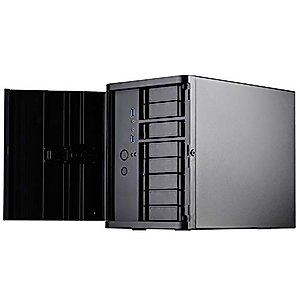 SilverStone Technology Premium Mini-ITX/DTX Small Form Factor NAS Computer Case, Black (DS380B)