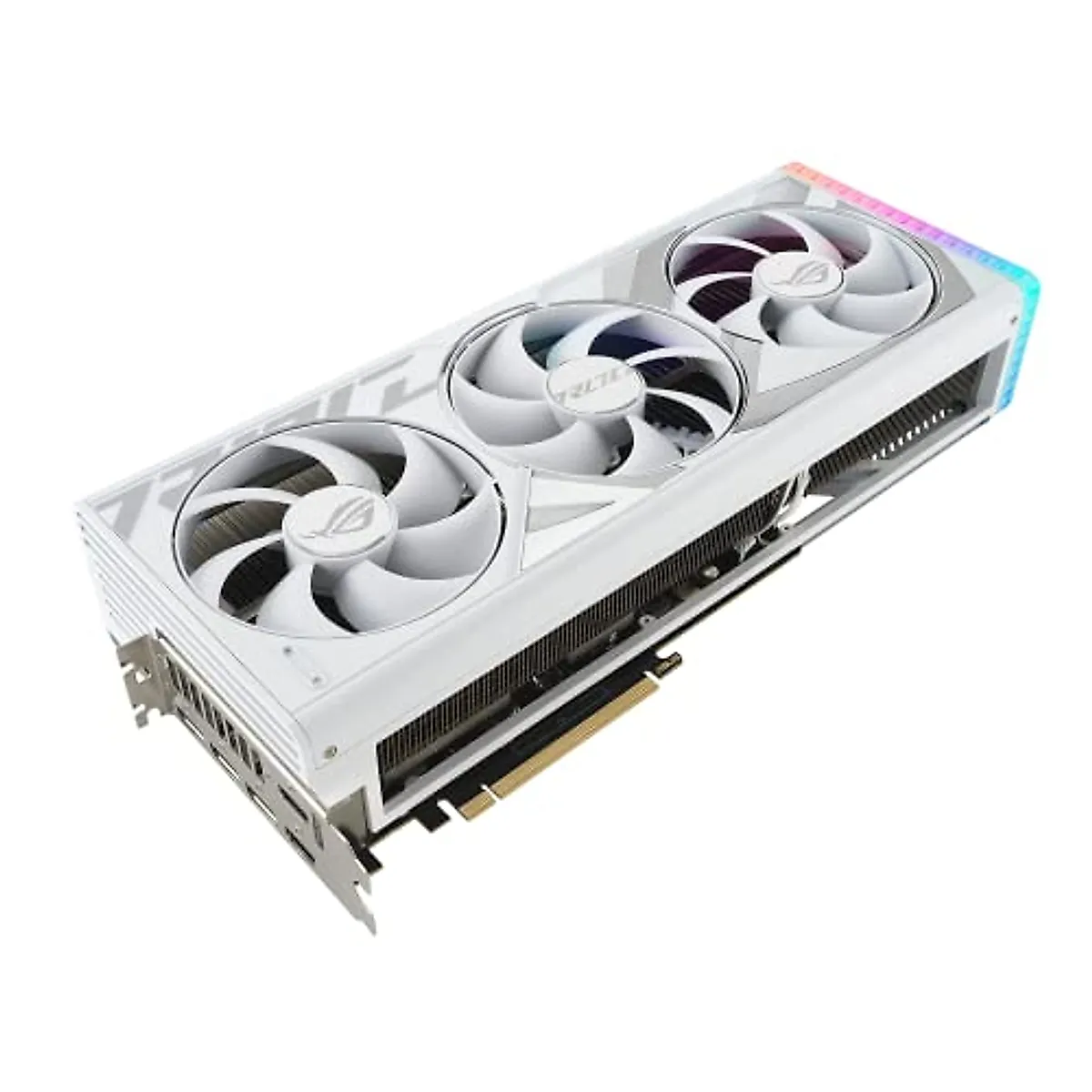 ASUS ROG Strix GeForce RTX™ 4090 White OC Edition Gaming Graphics Card (PCIe 4.0, 24GB GDDR6X, HDMI 2.1a, DisplayPort 1.4a)