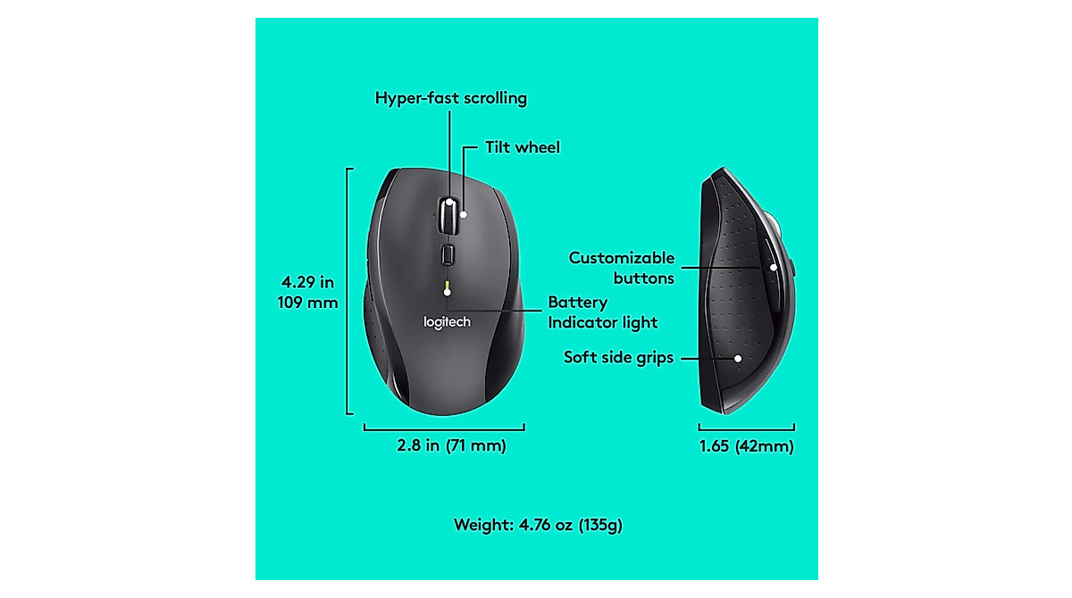 Logitech MK570 Wireless Wave Keyboard & Mouse Combo | Ergonomic & Reliable