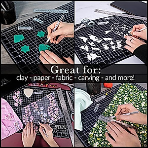 WA Portman Hobby Knife Set - 2 High Grade Precision Knives with 50 Premium Steel Hobby Knife Blades - Craft Knife Set with 50#11 Craft Cutter Blades - Precision Knife Set with #11 Hobby Blades