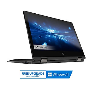 Gateway Newest Touchscreen 11.6 HD 2-in-1 Convertible Laptop in Black Intel N4020 4GB RAM 64GB SSD Mini-HDMI Webcam Windows 10 S