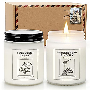 Scented Candles Sets, Candles for Home Scented,Made with Natural Soy Wax & Essential Oils, 35 Hour Burn Time,4 x 7.1 Oz Aromatherapy Candle Gifts for Birthday Women Mom Best Friends.