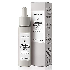Naturium Mandelic Topical Acid 12%, Plus Niacinamide & Natural Fruit Acids, Anti-Aging Skin Treatment, 1.0 oz