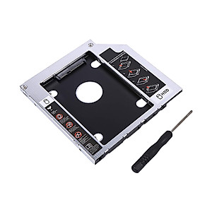 Liyeehao HDD Caddy, Aluminum Absorb Noise HDD SSD Adapter, for -I -Ii