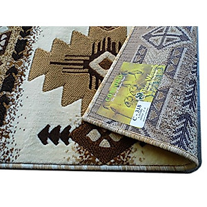 Concord Global Trading South West Native American Area Rug Design C318 Ivory (24 Inch X 40 Inch)