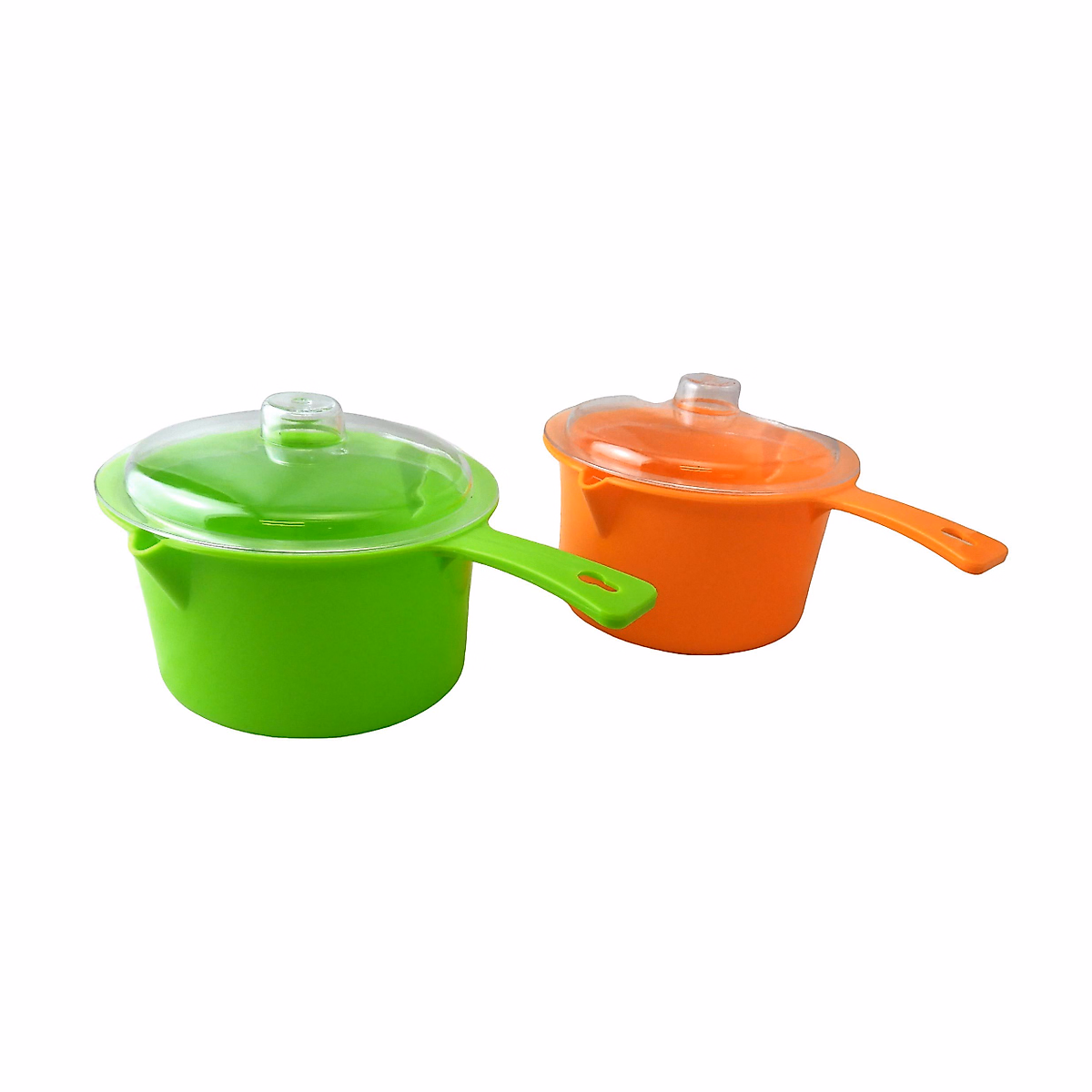 Set of 2 Microwave Saucepan With Lid Store Heat and Eat 800ml each