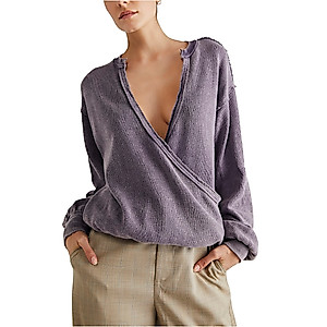 Free People Anyway Tee Fallen Fig XL (Women's 14)