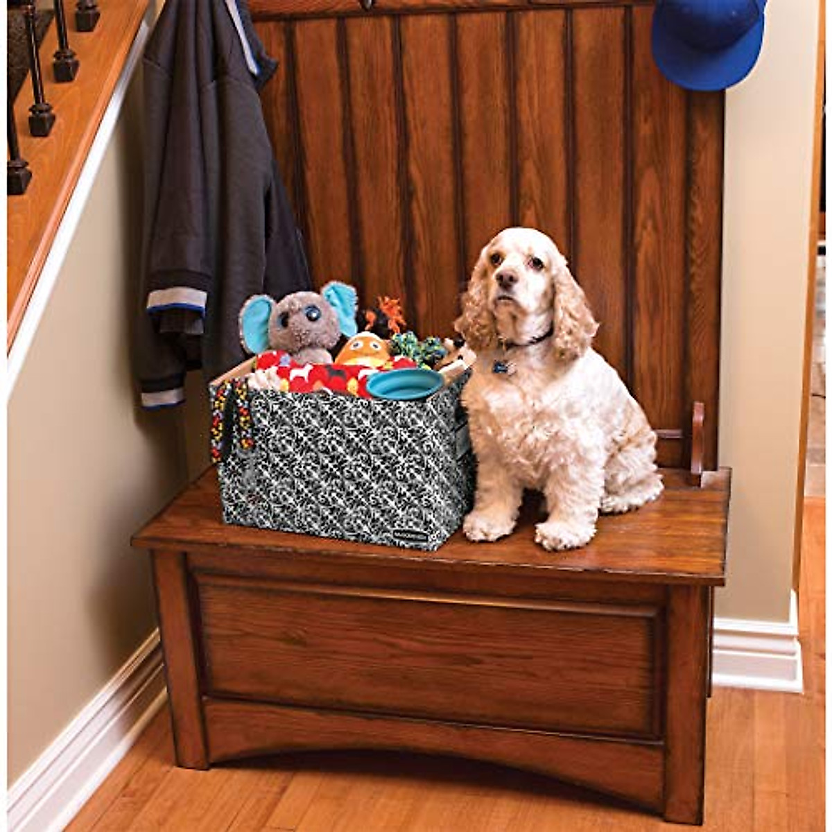 Bankers Box 0035501 Decorative Storage Box with Lids, Black and White, 10 Pack