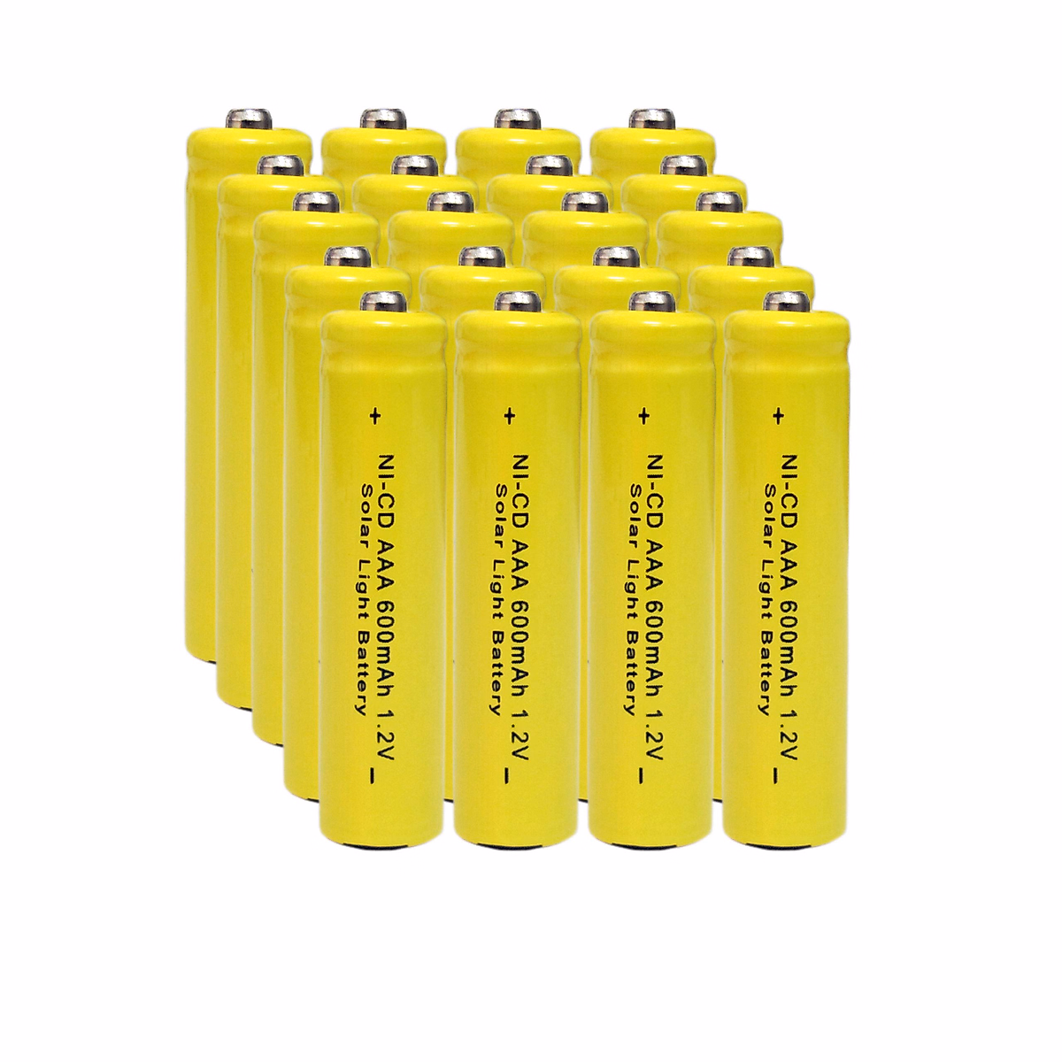 GLESOURCE NiCd AAA 1.2V 600mAh Triple A Rechargeable Batteries for Solar Light Solar Lamp Garden Light(20 PCS)