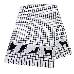 Samuel Lamont Poli-dri Jacquard Tea Towel Cat