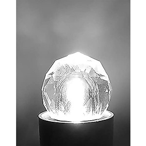 G9 2W LED Bulb Mini Globe Crystal Light (20W Equivalent) Glass Cob Decorative Light Bulb G9 Bi Pin Ceramics Base for Home Lighting Ceiling Light Dimmable 360 Angle Beam Cool White AC110V 6 Pack