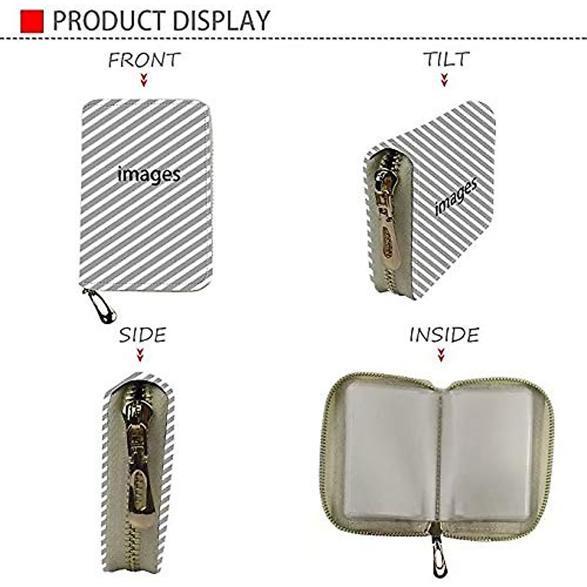 GePrint Customized Credit Card Holder Protector ID Card Window Security Travel Wallet PU Leather Outdoor Shopping Coins Cards Organizer for Women Ladies Holiday Birthday Gifts