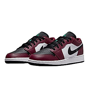 Jordan Boy's Air Jordan 1 Low SE (Big Kid) Dark Beetroot/Black/Roma Green/White 4 Big Kid M