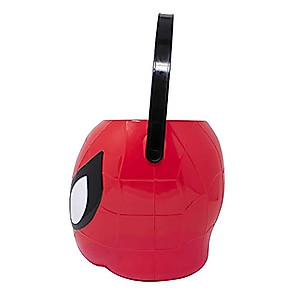Spiderman Marvel-Character Bucket-Children's Halloween Trick or Treat Candy and Storage Pail, Multi (SM00632)