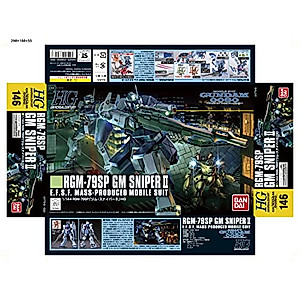 Bandai Hobby - Gundam 0080 - #146 GM Sniper II, Bandai HGUC 1/144 Model Kit