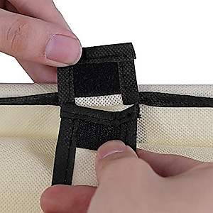 SONGMICS 10-Tier Shoe Tower Rack with Cover 27-Pair Space Saving Shoe Storage Organizer Beige URXJ10M