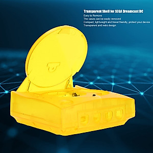 Annad Translucent Plastic Case, High Hardness Protection Total Shock Absorption Easy to Remove Scratch Resistance for Sega Dreamcast DC