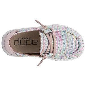 Hey Dude Wendy Toddler Sox Pastels Size C7 | Toddler's Shoes | Kid's Slip On Loafers | Comfortable & Light-Weight
