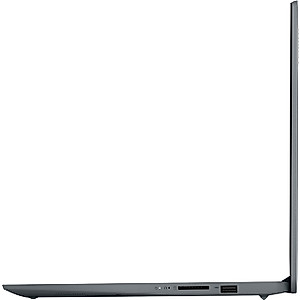 Lenovo IdeaPad 1 15.6" HD Laptop, AMD Athlon Silver 3050U, 4GB RAM, 128GB eMMC, Windows 11 Home, Cloud Grey