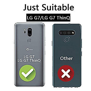 KEEPCA for LG G7 ThinQ Case,LG G7 Phone case,Slim Thin Soft Flexible TPU Rubber Gel Silicone Anti-Scratch Shockproof Carbon Fiber Protective Cases Cover for LG G7 ThinQ,Brushed Black