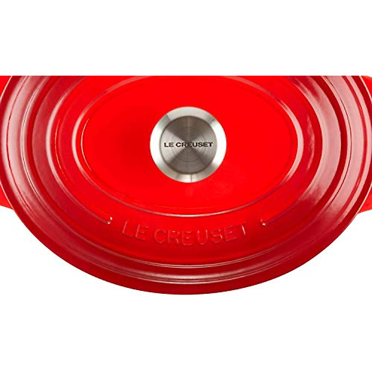 Le Creuset Enameled Cast Iron Signature Oval Dutch Oven, 9.5 qt., Cerise