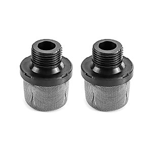 QWORK Airless Paint Sprayer Inlet Strainer, 2 Pcs 3/4 Inch Replacement Inlet Strainer Screen for Airless Paint Spray Gun