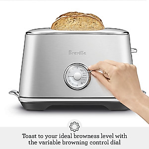Breville the Toast Select™ Luxe 2-Slice Toaster, BTA735OYS, Oyster Shell