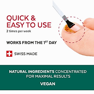 PODERM – FUNGAL TOENAIL RENEWAL BOOSTER - Improves Appearance of Damaged/Yellow Nails – TEA TREE oil-serum - Toe/Fingernail Repair – 100% Natural Ingredients and Vegan – Express Renewal – Swiss Made