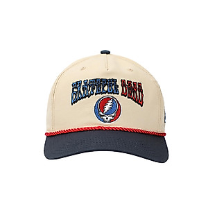 Bioworld Grateful Dead Logo Adult Tan Rope Snapback Hat
