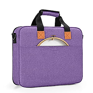 Luxja Embroidery Project Bag, Embroidery Kits Storage Bag (Bag Only), Purple