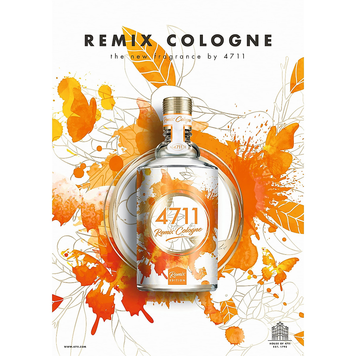 Muelhens 4711 Remix Cologne - Orange for Women - 3.4 oz EDC Spray