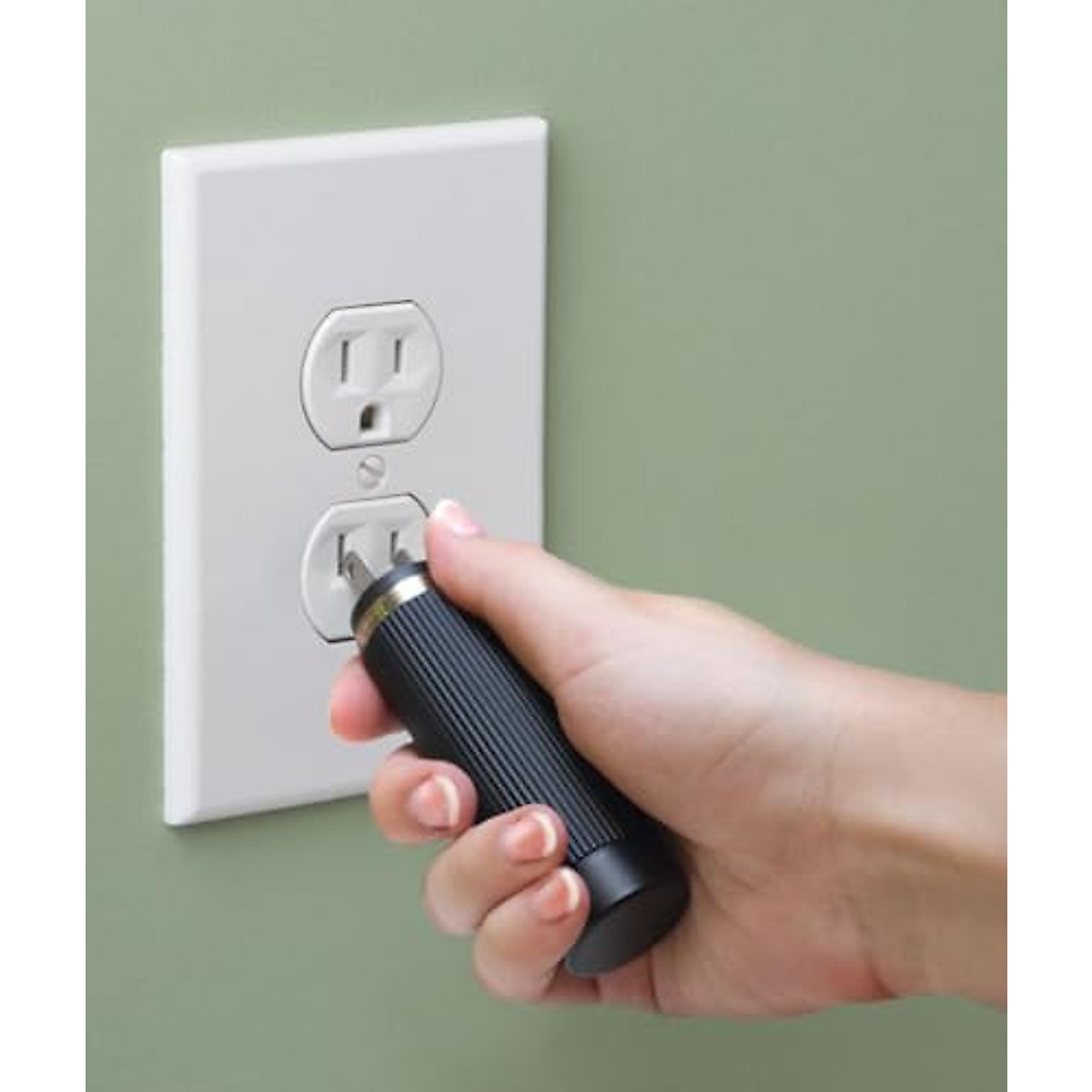 ADC Portable Diagnostic Set Plug-in Rechargeable, with Standard Otoscope and Coax Ophthalmoscope, LED Lamps, 3.5V, Hard Case, Diagnostix 5410L, Black