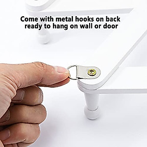 BSFHH Wooden Wall Hanger Expandable Coat Rack Accordion Design 14 Peg Hooks for Hanging Storage Clothes, Hats,Caps,Scarves,Purses,Mug,Towels,Umbrella,Accessories,Mugs,X Shape