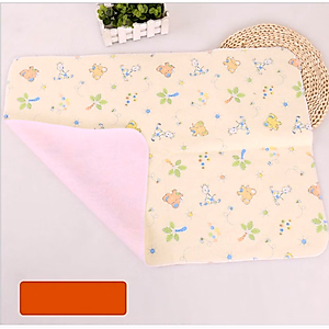 4pcs Pack Monvecle Baby Infant Cotton Waterproof Changing Pads Washable Resuable Diapers Liners Mats Small 18"x12"